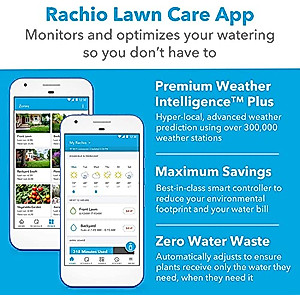 Rachio 3 3rd Generation: Smart, 4 Zone Sprinkler Controller, Compatible with Alexa (4ZULW-C)
