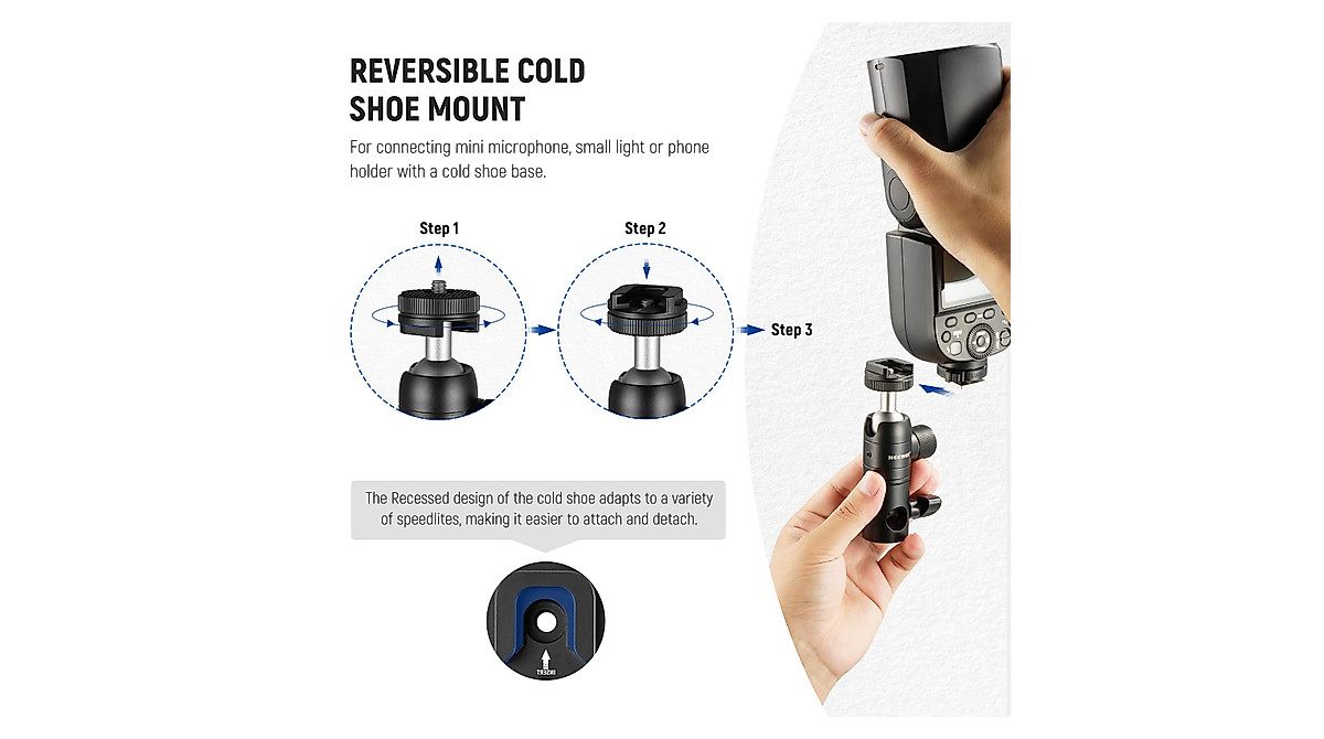 NEEWER Light Stand Mount Adapter – Durable & Universal