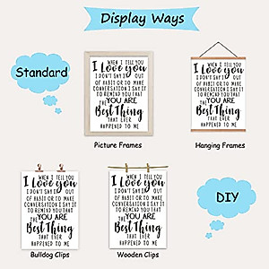 CHDITB Unframed Family Romantic Art Painting Marriage Newlyweds Poster Inspirational Lettering Print,Set of 1（12" x16" ） Canvas Couple Bedroom Wall Art Decor,Great Lovers Gift for Girls