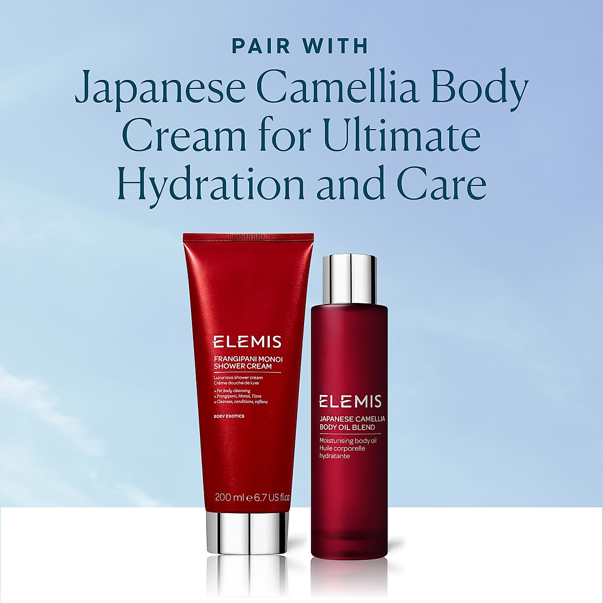 ELEMIS Japanese Camellia Body Oil Blend | Luxuriously Lightweight Body Oil Nourishes, Conditions, and Softens Pregnant and Postpartum Skin | 100 mL