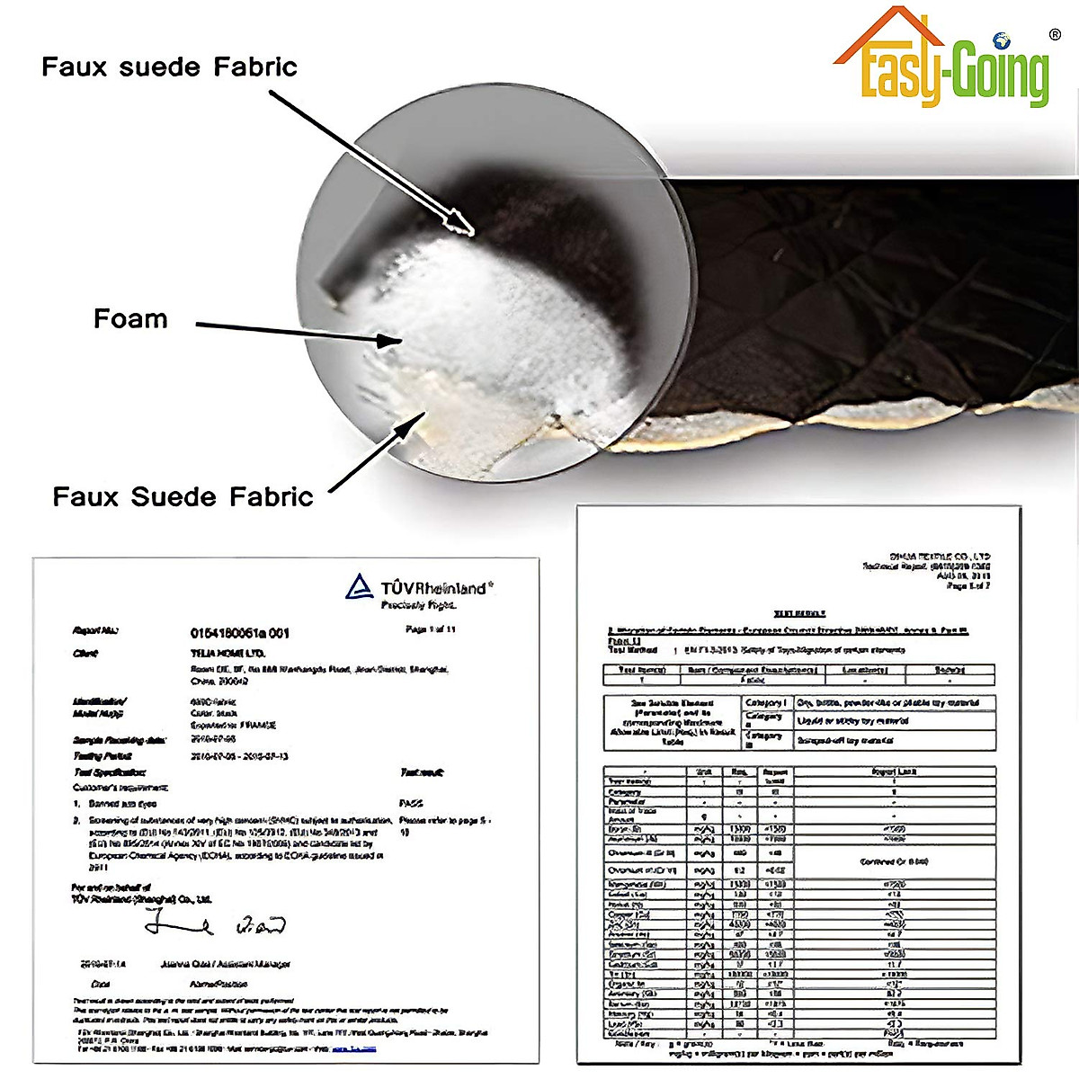 Easy-Going Reversible Oversized Couch Cover for 3 Cushion Couch Sofa Cover for Dogs Washable Water Resistant Furniture Protector Cover with Foam Sticks for Pet (Oversized Sofa, White/White)