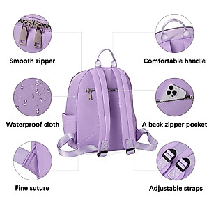 CLUCI Small Backpack for Women Mini Fashion Canvas Designer Backpack Purse Travel Lady Casual Daypack