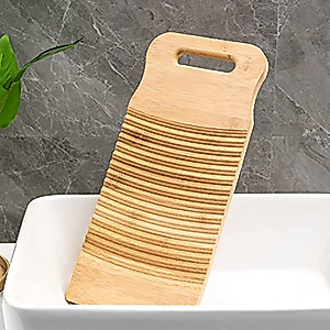 MNTT Laundry Board,Manual Home Anti-Slip Portable Rectangle Durable Washboard Scrubboards Clothes Cleaning Tools(M)