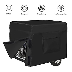 COVERVIN Generator Cover 600D Outdoor Waterproof Oxford Generator Cover Universal All-Weather Outdoor Protection Fits 38"Lx28"Wx30"H