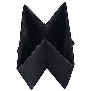 DII Non Woven Fabric Storage Bin Collection Collapsible Organizer Cube, Small Set, 11x11x11", Black, 2 Count