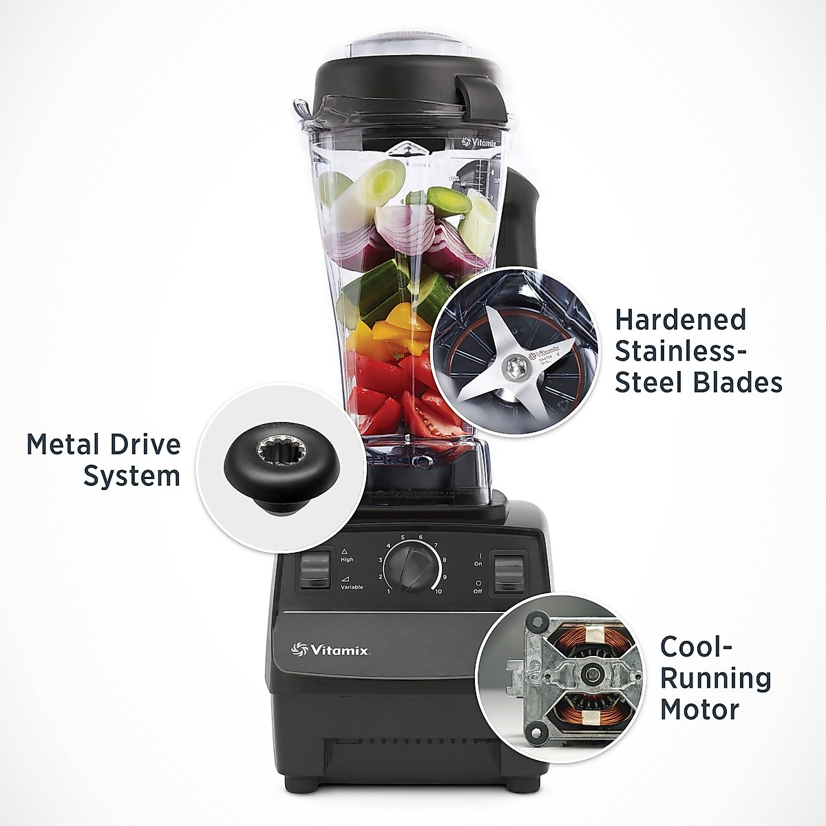 Vitamix, White 5200 Blender, Professional-Grade, 64 oz. Container, Self-Cleaning, 64 fl oz