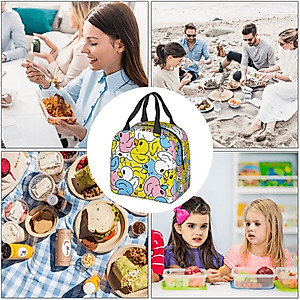 Echoserein Duck Lunch Bag Cute Insulated Lunch Box Reusable Lunchbox Waterproof Portable Lunch Tote For Women Men Girls Boys