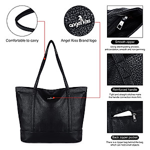 Tote Hobo Shoulder Bag for Women Casual Fashion Satchel Shopping Vegan Leather Purses and Handbags with matching wallet set…