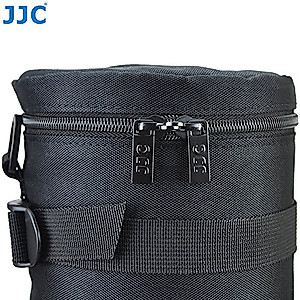 JJC DLP-7 Deluxe Water-Resistant Lens Pouch Case for Tamron SP 150-600mm F5-6.3 Di VC USD G2, Sigma 150-500mm F5-6.3 DG OS HSM, Nikon AF-S NIKKOR 200-500mm f5.6 ED VR, fits Lens Up to 144x 316mm
