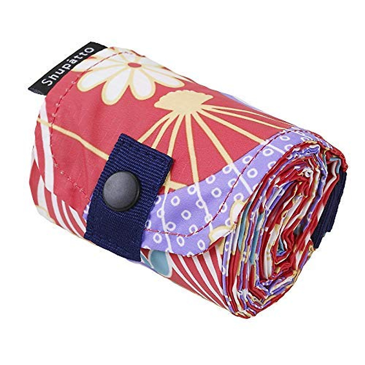 Marna S464OU Shupatto Compact Bag, M, Japanese Fan, Instantly Foldable, Eco Bag, Foldable, Durable, Japanese Pattern