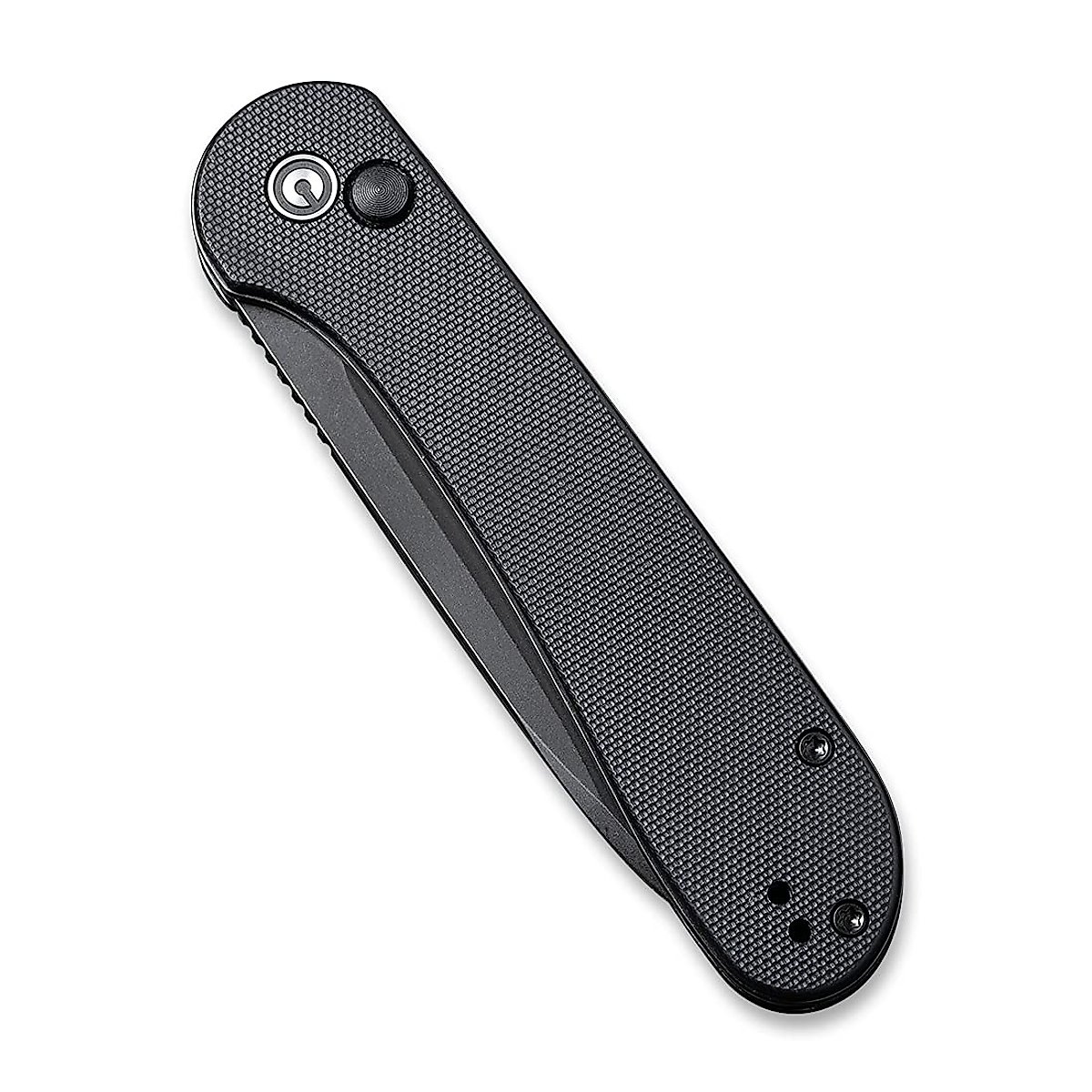 CIVIVI Pocket Folding Knife with 3.47" 14C28N Blade G10 Handle, Button Lock Elementum Knife for EDC C2103A (Black)