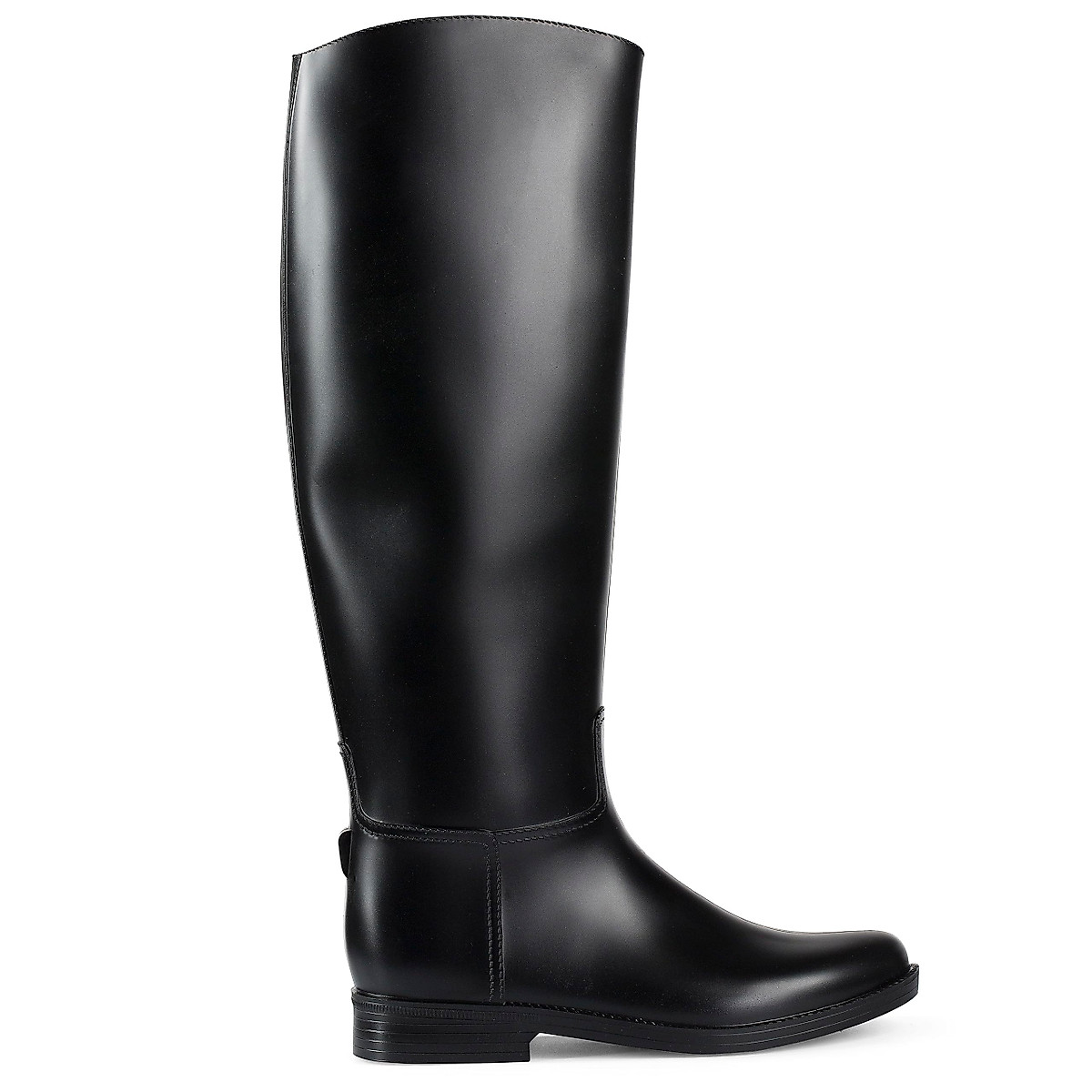 Horze Chester Unisex Adult Sturdy Rubber Equestrian Horse Riding Tall Dress Boots - Black - 7.5