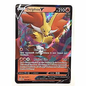 Delphox V 027/196 Lost Origin - Ultra Rare Holo Pokemon Card NM