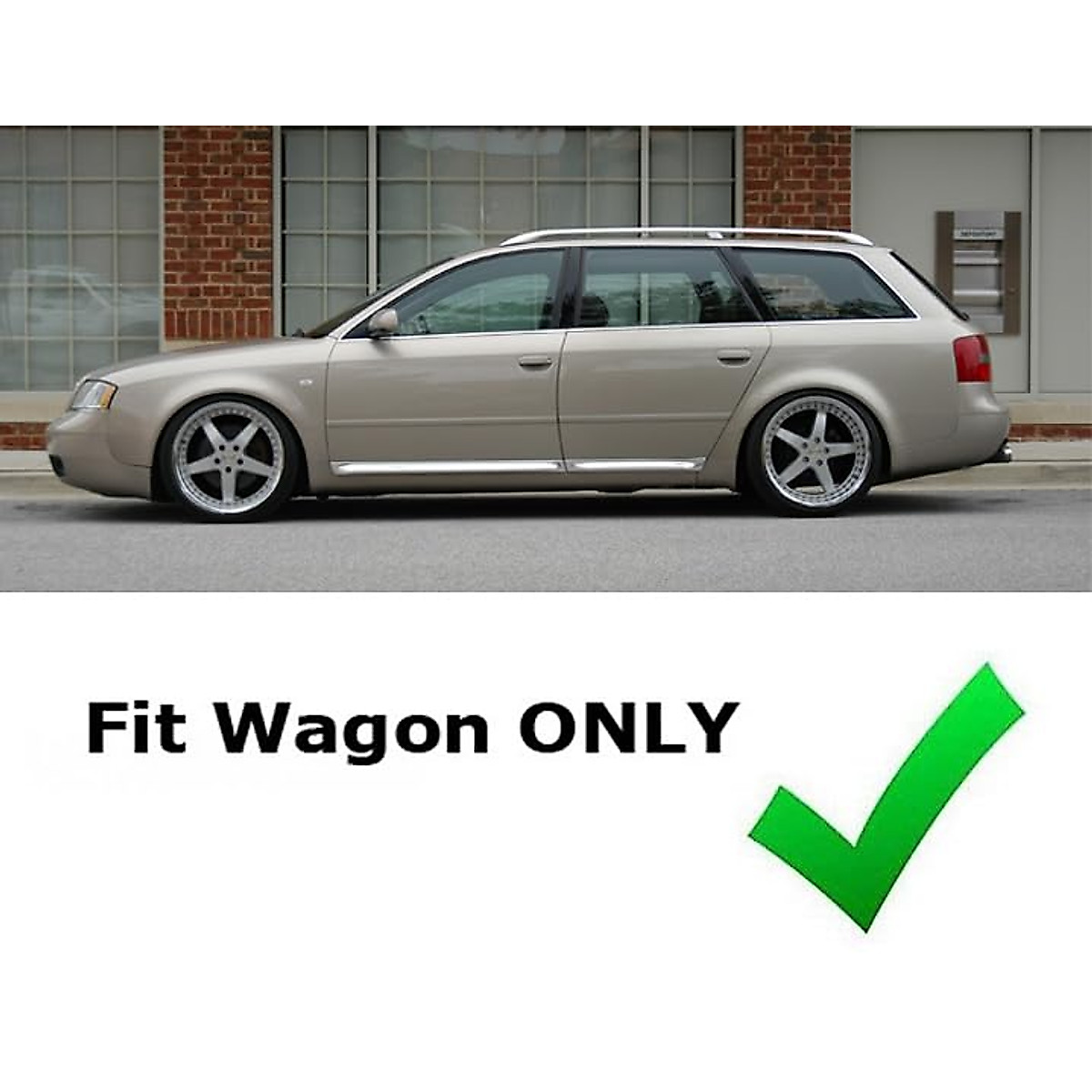 iJDMTOY OEM-Fit 3W Full LED License Plate Light Kit Compatible With Audi 1998-2005 A6 S6 RS6 Avant Wagon ONLY, Powered by 18-SMD Xenon White LED & Can-bus Error Free