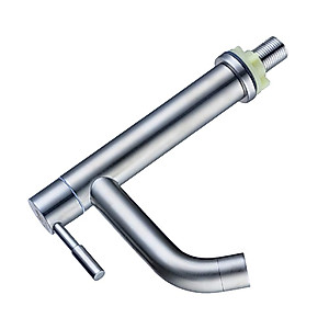 Cabilock Cabilock Single Cold Basin Faucet Stainless Steel Kitchen Faucet Bathroom Metal Faucet (Style 3)