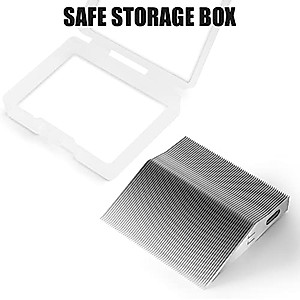 JTIEO 60 PCS Exacto Knife Blades High Carbon Steel #11 Replacement Hobby Blade Hobby Knife Blades Refills Art Blades with Storage Case Exacto Blade for Art, Craft, Scrapbooking, Stencil