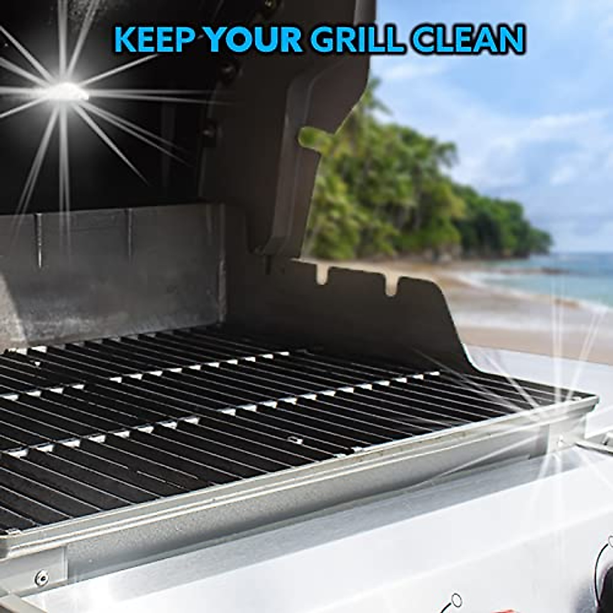 KONA Best BBQ Grill Mat - Heavy Duty 600 Degree Non-Stick Mats (Set of 2) - 7 Year Warranty