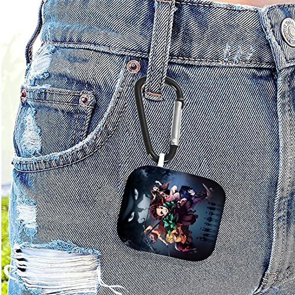 Airpods Case with Keychain Suitable for Airpods 1&2 Japanese Anime Airpods Protective Cover for Men Women Teens Adults