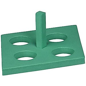 Heathrow HS2165A Floating Foam Tube Rack, 50 mL Tubes, Green (Pack of 5)