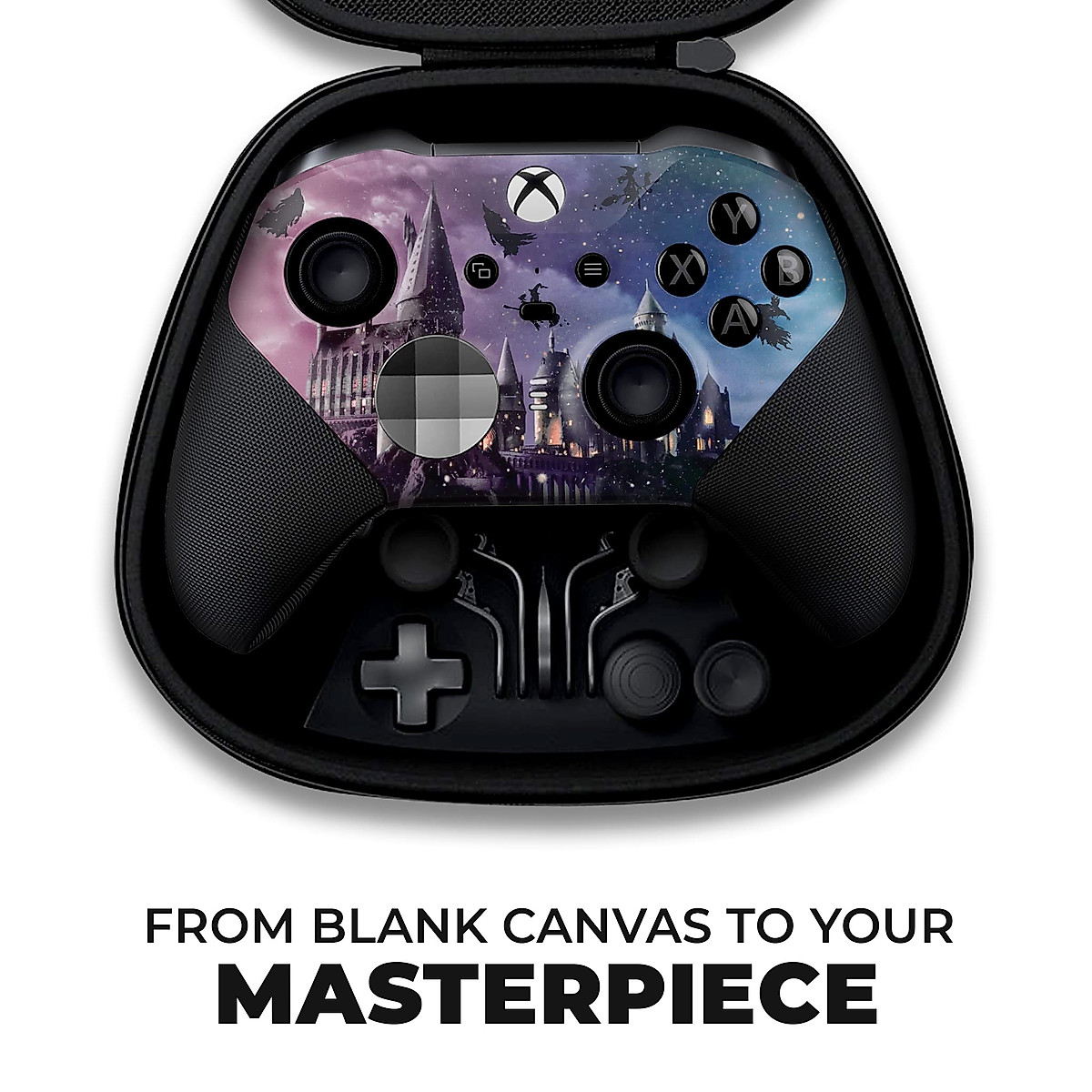 Harry Pottr X-box Elite Controller Series 2 Limited Edition by DreamController Custom Elite Series 2 Controller for X-box One/Series X/S Made with Advanced Hydro-Dip Paint Technology (Not Just a Skin)
