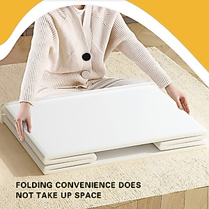 AnHome Heavy Duty Storage Container Clear Plastic Storage Bins Waterproof Foldable Utility Tote Organizing Container Box with Buckle Down Lid Collapsible Storage Box for Clothes Garage Outdoor Etc