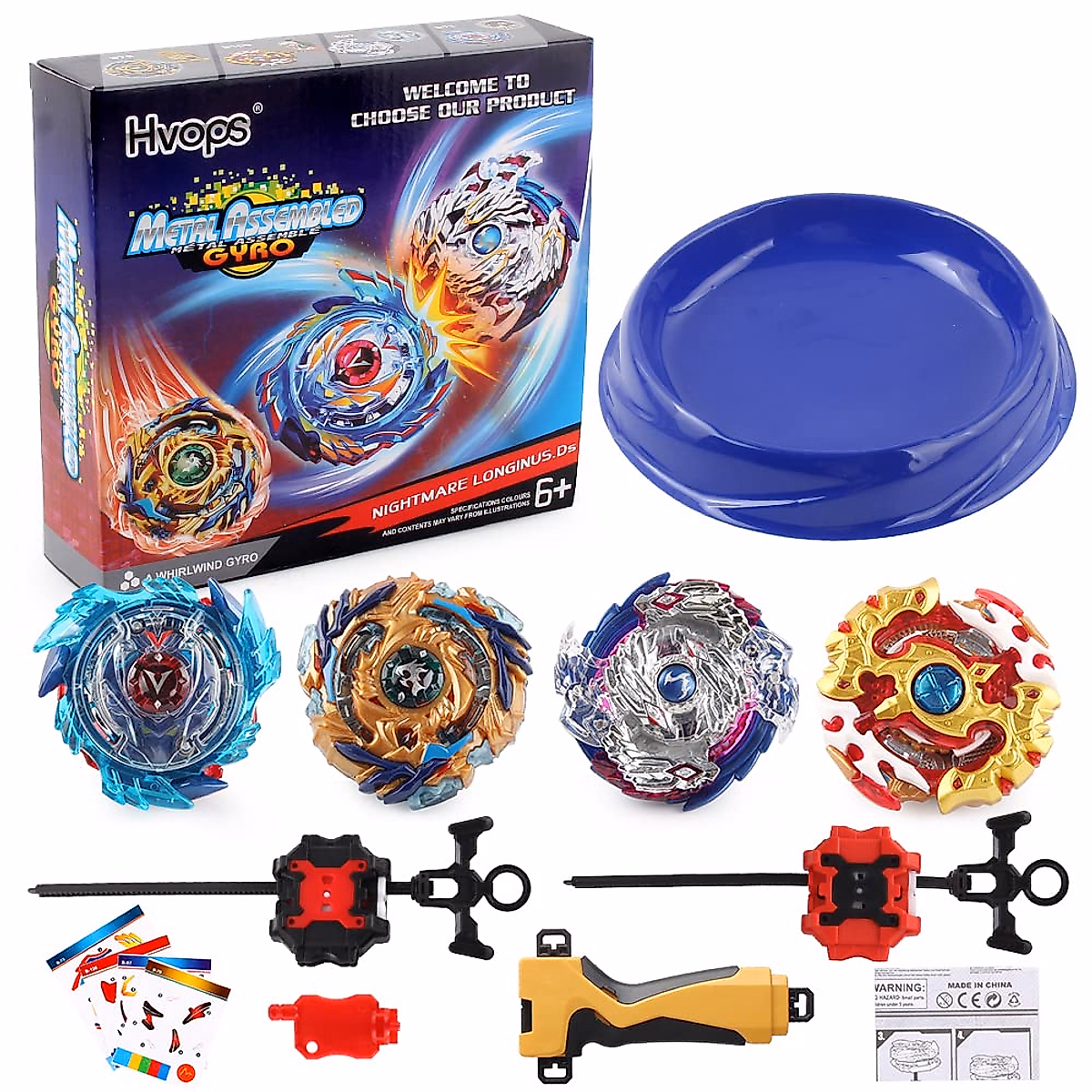 Bay Battle Burst Avatar Attack Battle Set with Two String Launcher and Grip Starter Set