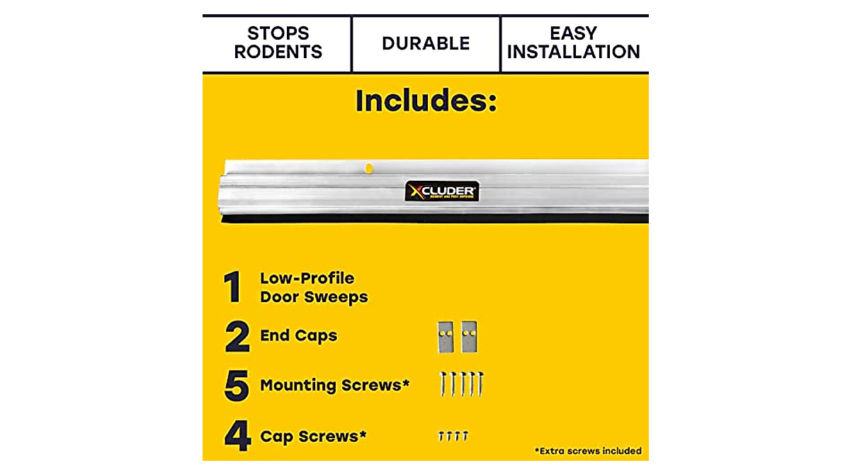 Xcluder 36" Door Sweep - Ultimate Rodent Protection