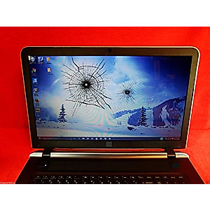 Shattered!! Realistic Set of 8 Reusable Broken Screen Prank Decals. These use a Static Cling Bond to Attach (No Glue or Adhesive Used)