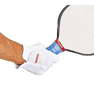 Tourna Tennis Glove-Mens Half, Finger-X-Large-Right, White (TGH-M-XL-R)
