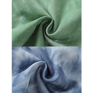 Toddler Baby Boy Summer Outfits Clothes Tie Dye Shirt and Short Set for Boys 4-Piece 2T