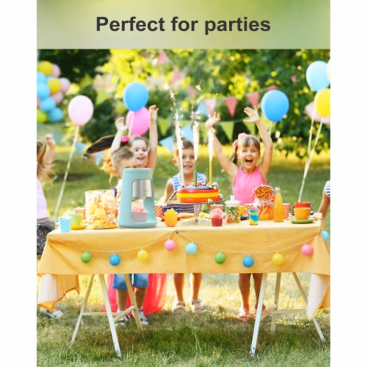 CROWNFUL Shaved Ice Machine Snow Cone Machine, 2 Ice Cups with Lids, Ice Shaver Machine for Snow Cones, Snowballs, Frozen Cocktails and More, Easy to DIY with Snow Cone Syrup at Home