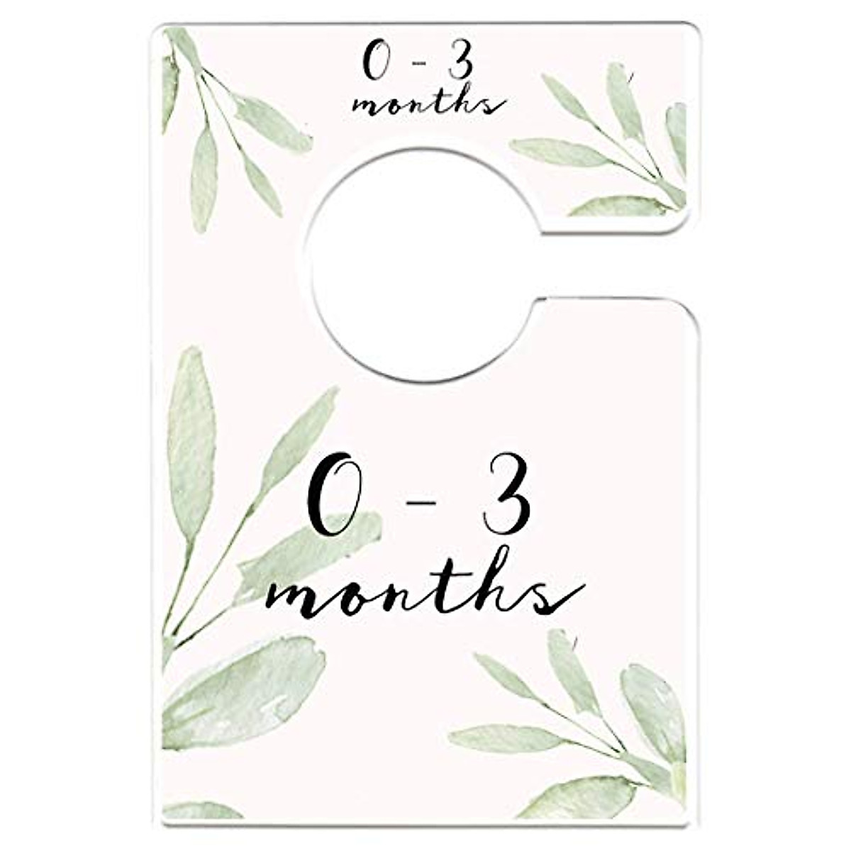 Mumsy Goose Nursery Closet Dividers Greenery Baby Clothes Dividers Botanical Closet Organizers