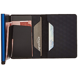 SECRID Slim Wallet Optical Black Leather Wallet (Optical Black)