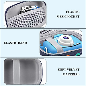 Leayjeen Kids Camera Case Compatible with Seckton/GKTZ/OZMI/HANGRUI/VATENIC/Langwolf and More Kid Toddler Digital Cameras Toys for Birthday Boys Girls Gifts (Case Only)…