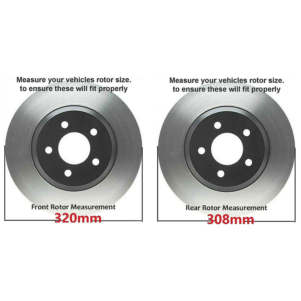 Detroit Axle - Brake Kit for 2013-19 Nissan Pathfinder Infiniti QX60, 15-19 Murano Replacement 12.58" inch Front & 12.13" inch Rear Drilled Slotted Brake Rotors 2015 2016 2017 18 Ceramic Brakes Pads