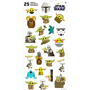 Star Wars Plush Backpack - Baby Yoda Backpack for Boys Girls Bundle with Stickers, More | Mandalorian Backpack Mini