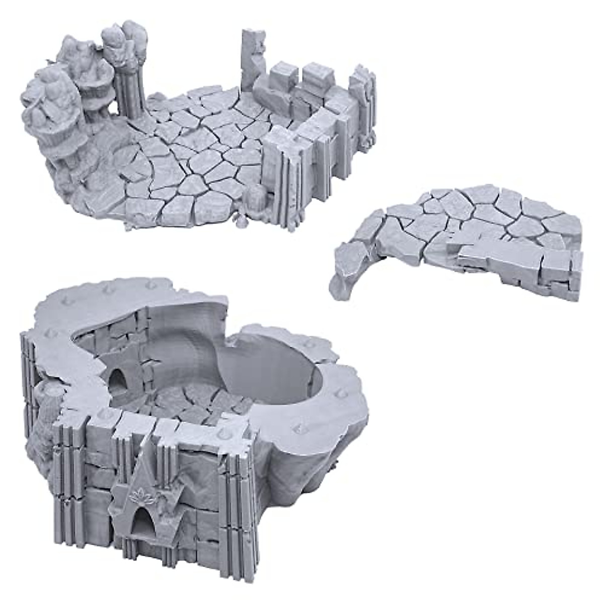 Underground Tower Ruins by GameScape3D, 3D Printed Tabletop RPG Scenery and Wargame Terrain for 28mm Miniatures