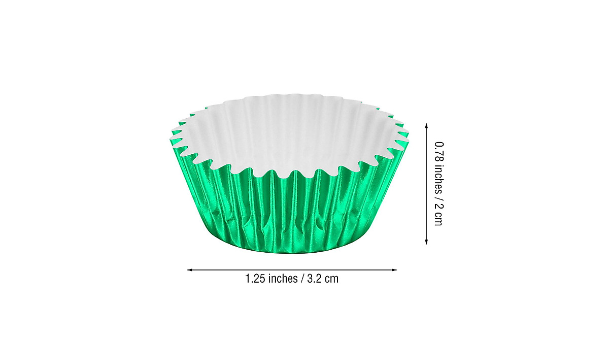 400 Mini Cupcake Liners in 10 Colors for Parties