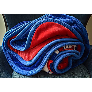 Dormitory 101 U Penn Premium Quality Plush Fleece Blanket - X Large 60"X80". Fits Queen or Twin XL Bedding. Great Gifts!