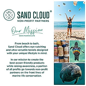 Sand Cloud Large Turkish Beach Towel - Sand Free - 100% Organic Turkish Cotton Yarn - Quick Dry Towel for Beach, Picnic Blanket or Throw - As Seen on Shark Tank - Boho Honey XL