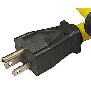 Conntek P515L530 1-Feet Generator Adapter 15-Amp U.S Plug to 30-Amp Locking Female Connector L5-30R , Yellow
