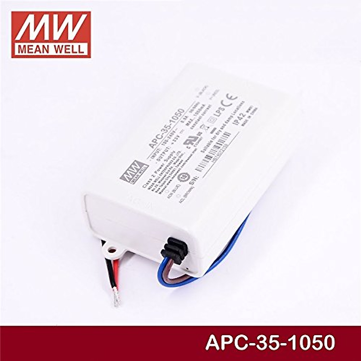 LED Driver 34.7W 33V 1050mA APC-35-1050 Meanwell AC-DC Switching Power Supply APC-35 Series Mean Well C.C Power Supply