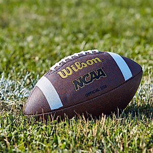 Wilson NCAA Composite Football - Official Size, Brown, 1