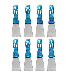 Putty Knife Scrapers, Spackle Knife, Metal Scraper Tool for Drywall Finishing, Plaster Scraping, Decals, and Wallpaper (8 Pack, 2”