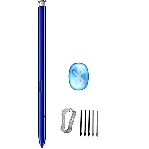 Note 10 S Pen Replacement (WithBluetooth) for Samsung Galaxy Note 10, Note 10 Plus, Note 10+ 5G with 5*Tips/Nibs (Glow)