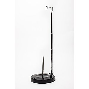 Embroidex Adjustable Single Thread Spool Holder – Stand Alone Embroidery, Sewing or Quilting Thread Holder or Stand – Ensures Smoother Feed = Heavy Plastic Base