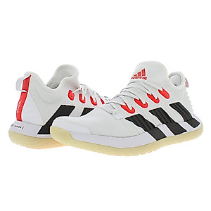 adidas Men's Stabil Next Gen Primeblue Volleyball Shoe, Halo Silver/Yellow/Ink, 8