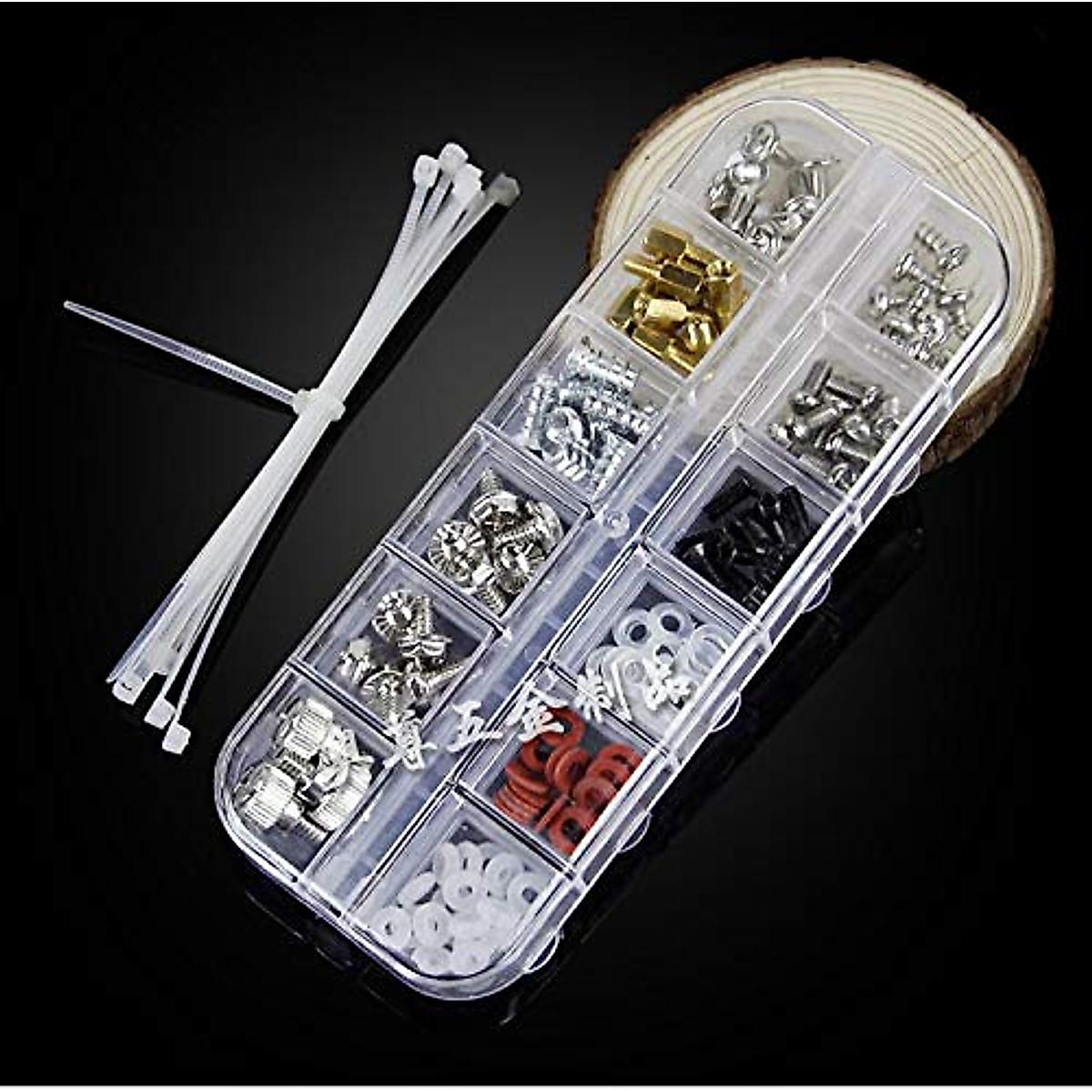 125pcs for Computer Screw Kit M3 Personal for Computer Desktop Screw & Standoffs Set for Motherboard HDD SSD Screw Washer in Box SCRW-194340