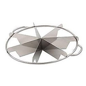 1 X NEW, 6-Slice Pie Cutter Press, 18/8 Gauge Stainless Steel, Commmercial Grade, Side-Handles