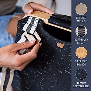 CleverMade Laundry Bag Backpack, 30 lb. Capacity, Black Birch – Large Laundry Bag for Dorm, Apartment, Travel - Hamper and Laundry Backpack Made From Recycled Materials